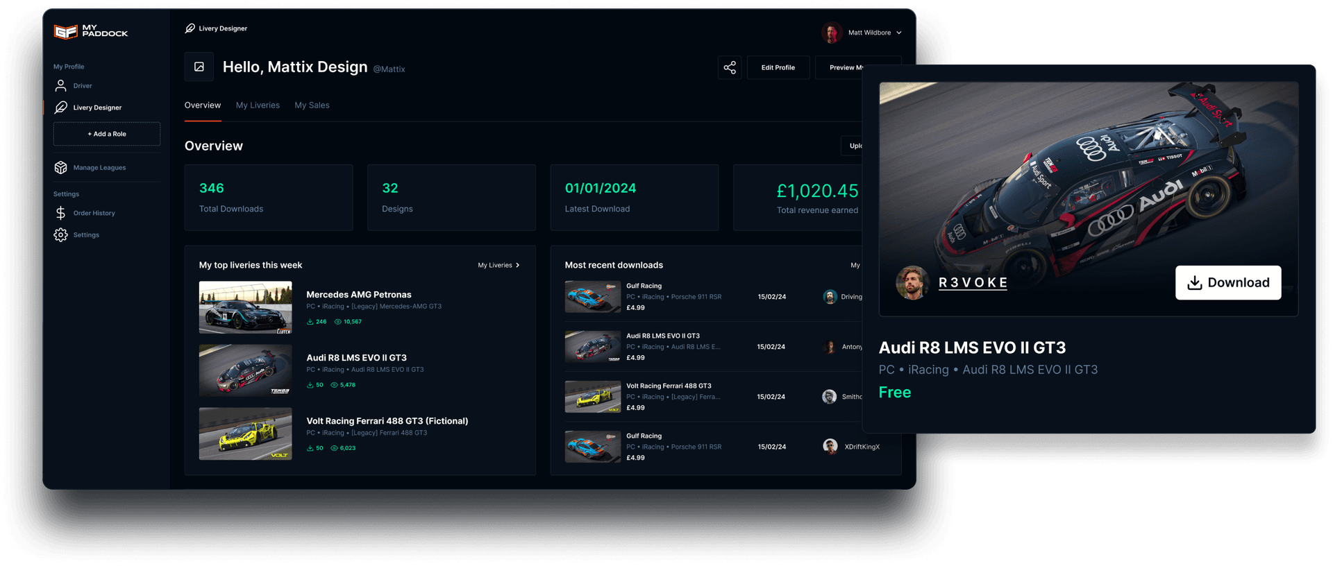 Sim Racing Customization | Find Liveries for Sim Racing